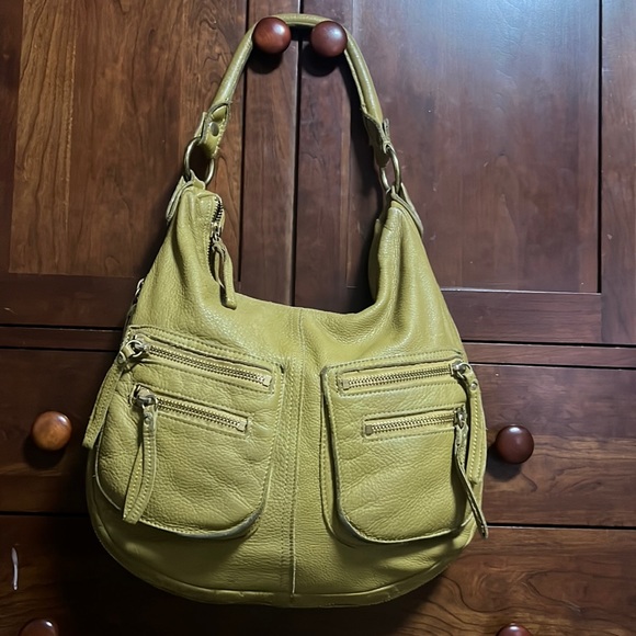 Bags | Linea Pelle Collection Mustard Yellow Leather Purse | Poshmark